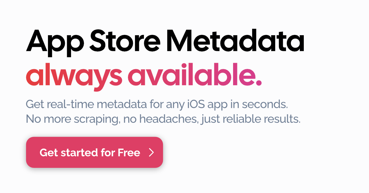 appmetadata.com – Reliable App Store Metadata & Always Available